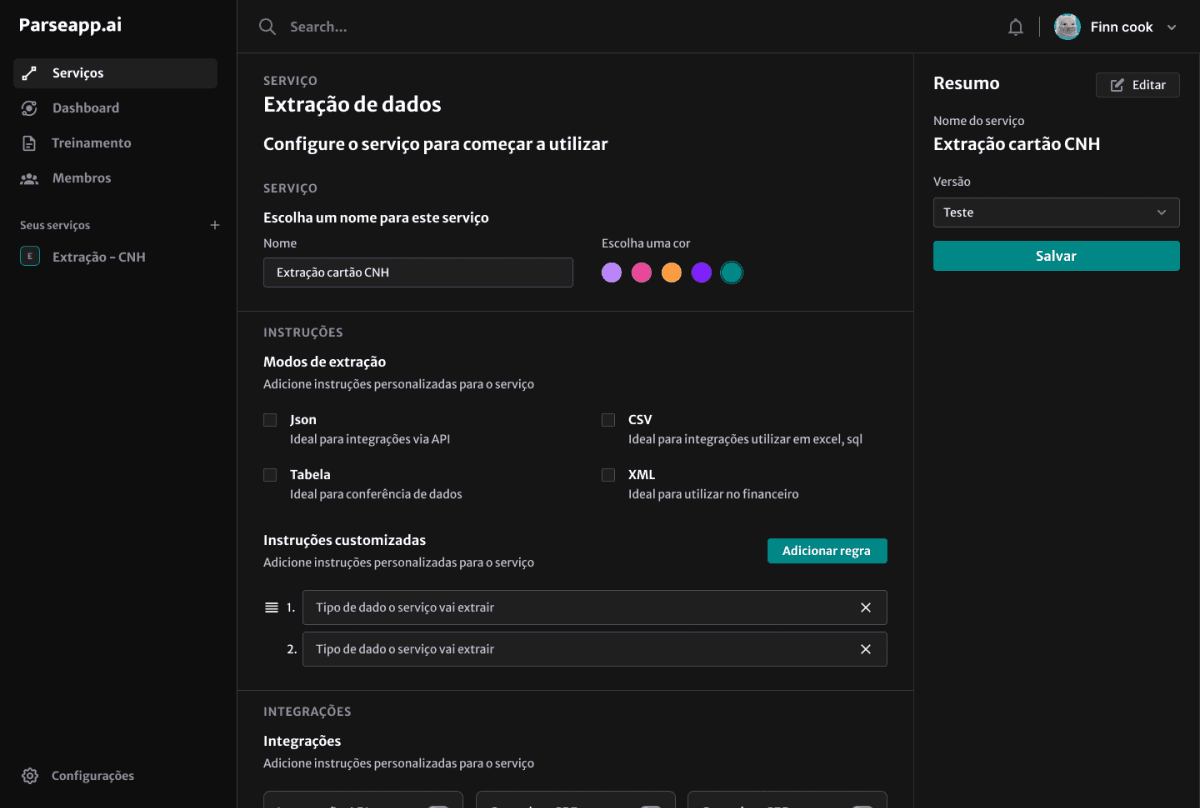 Parse - Transforme Dados em ações usando Parse AI.