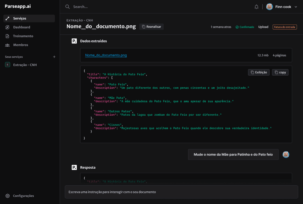 Parse - Transforme Dados em ações usando Parse AI.