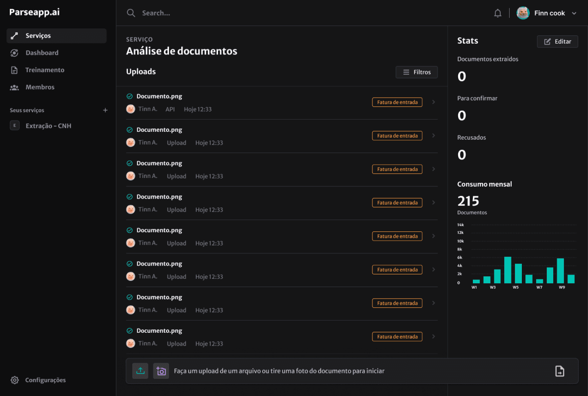 Parse - Transforme Dados em ações usando Parse AI.